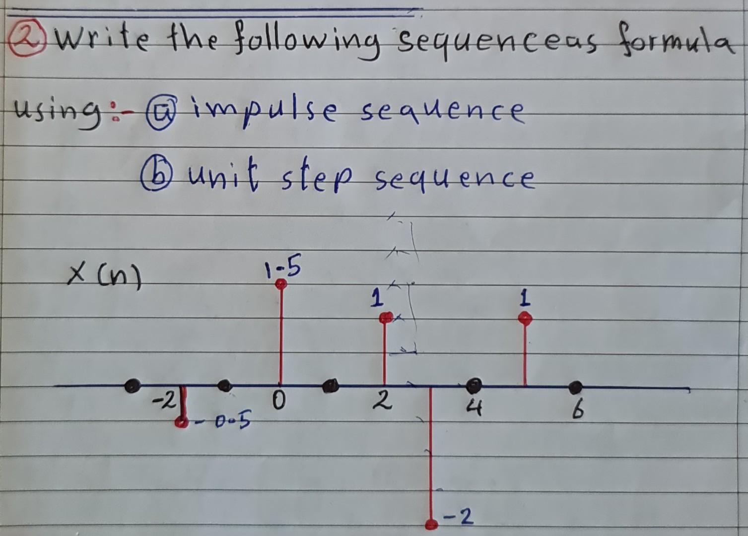 Solved @write the following sequenceas formula using @ | Chegg.com