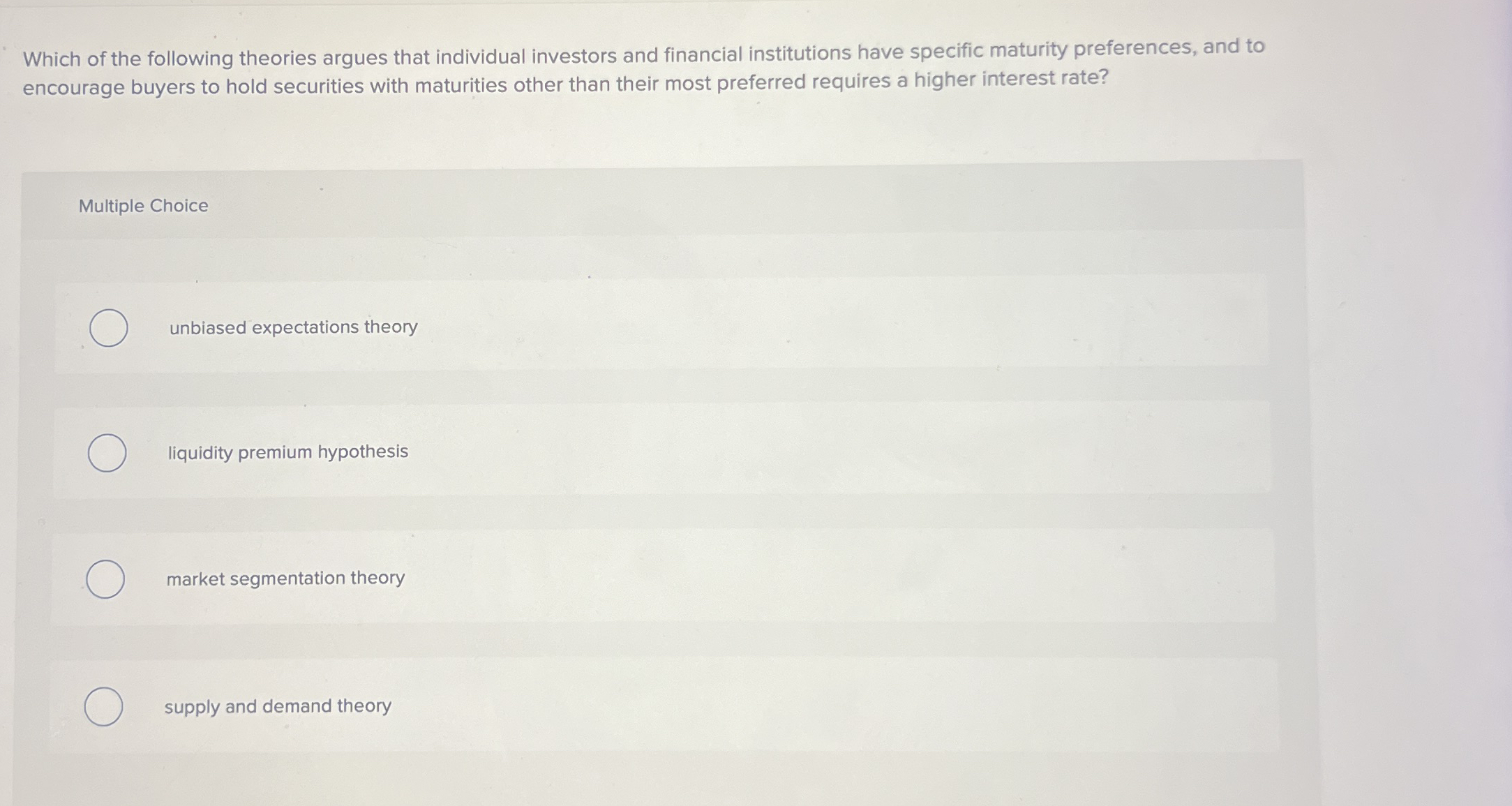 Solved Which of the following theories argues that | Chegg.com