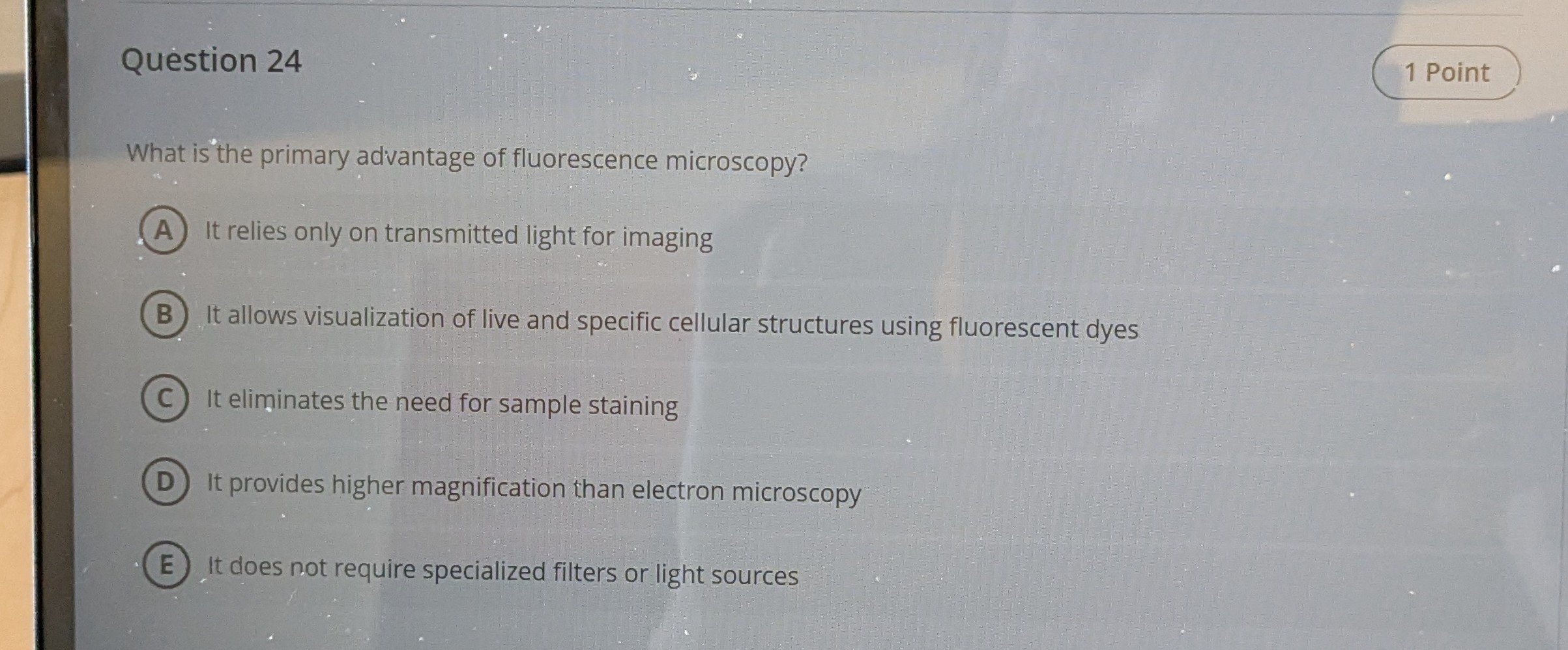 Question 24What is the primary advantage of | Chegg.com