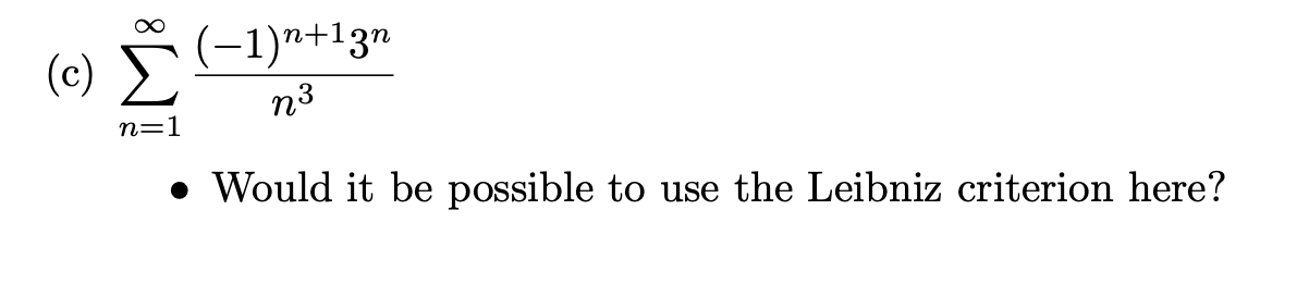 Solved Investigate the following series using the quotient | Chegg.com