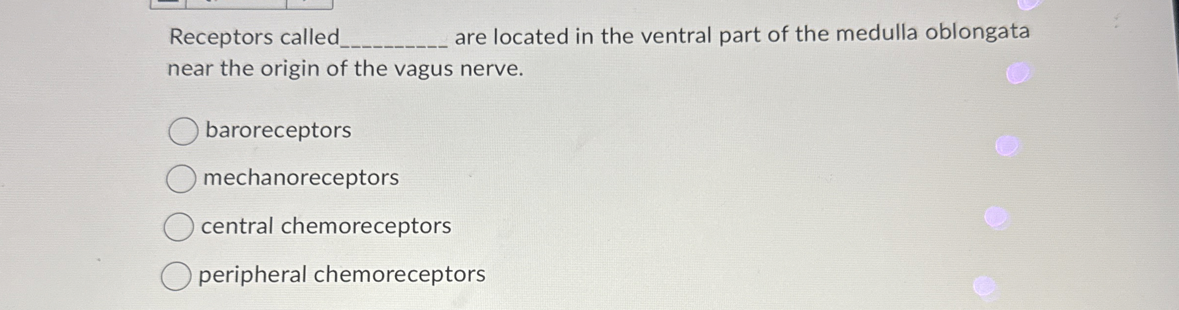 Solved Receptors called q, ﻿are located in the ventral part | Chegg.com