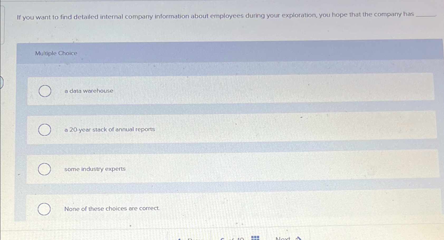 Solved If you want to find detailed internal company | Chegg.com