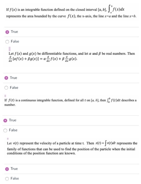 Solved 18 f(x) is an integrable function defined on the | Chegg.com