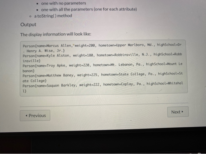 Solved Follow Horstmann's Java Language Coding Guidelines | Chegg.com