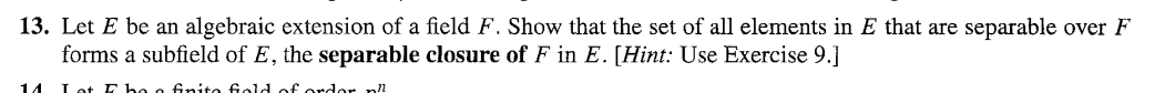 Solved Let E ﻿be an algebraic extension of a field F. ﻿Show | Chegg.com