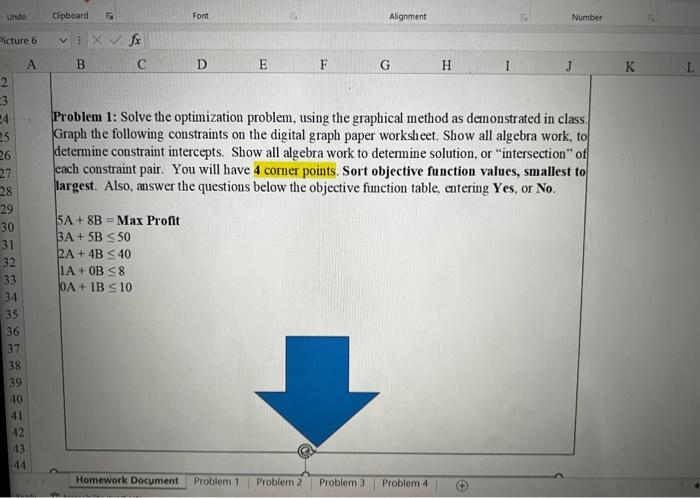 Solved Problem 1: Solve the optimization problem, using the | Chegg.com