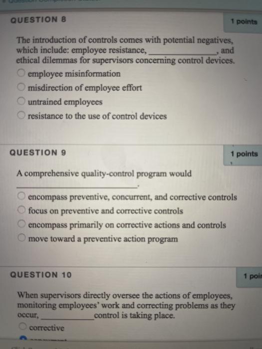 Solved Question Completion Status: Most of supervisors' | Chegg.com