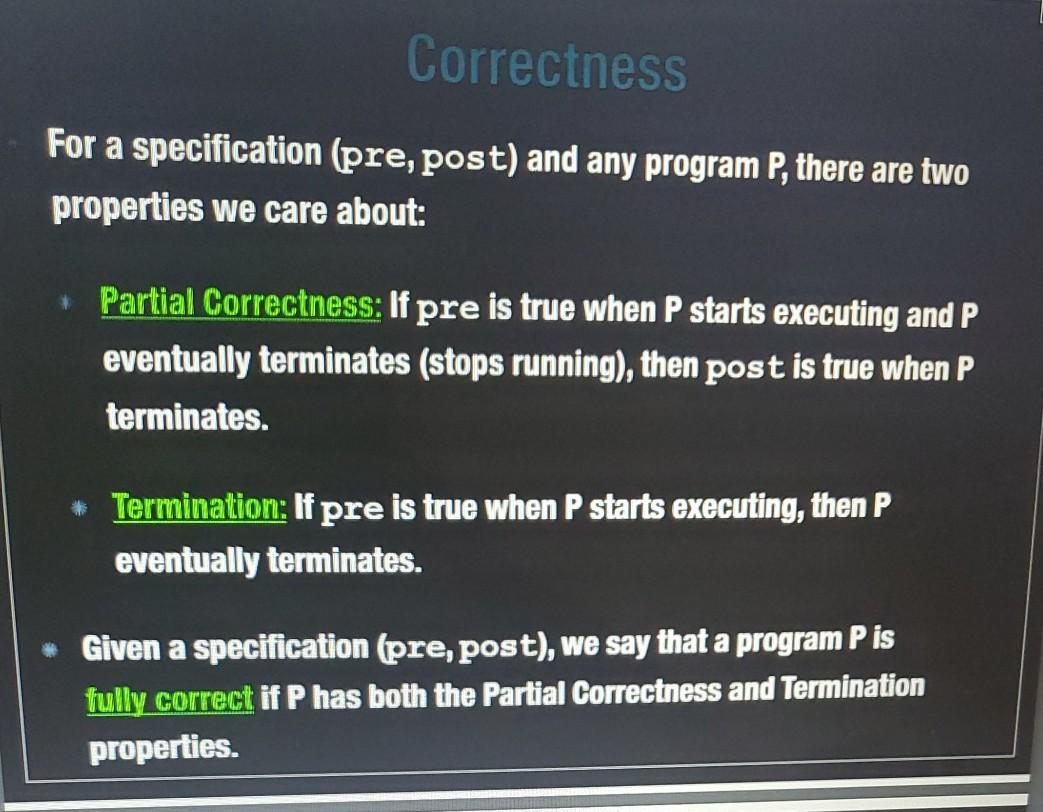 Solved prove that the above function is fully correct using | Chegg.com