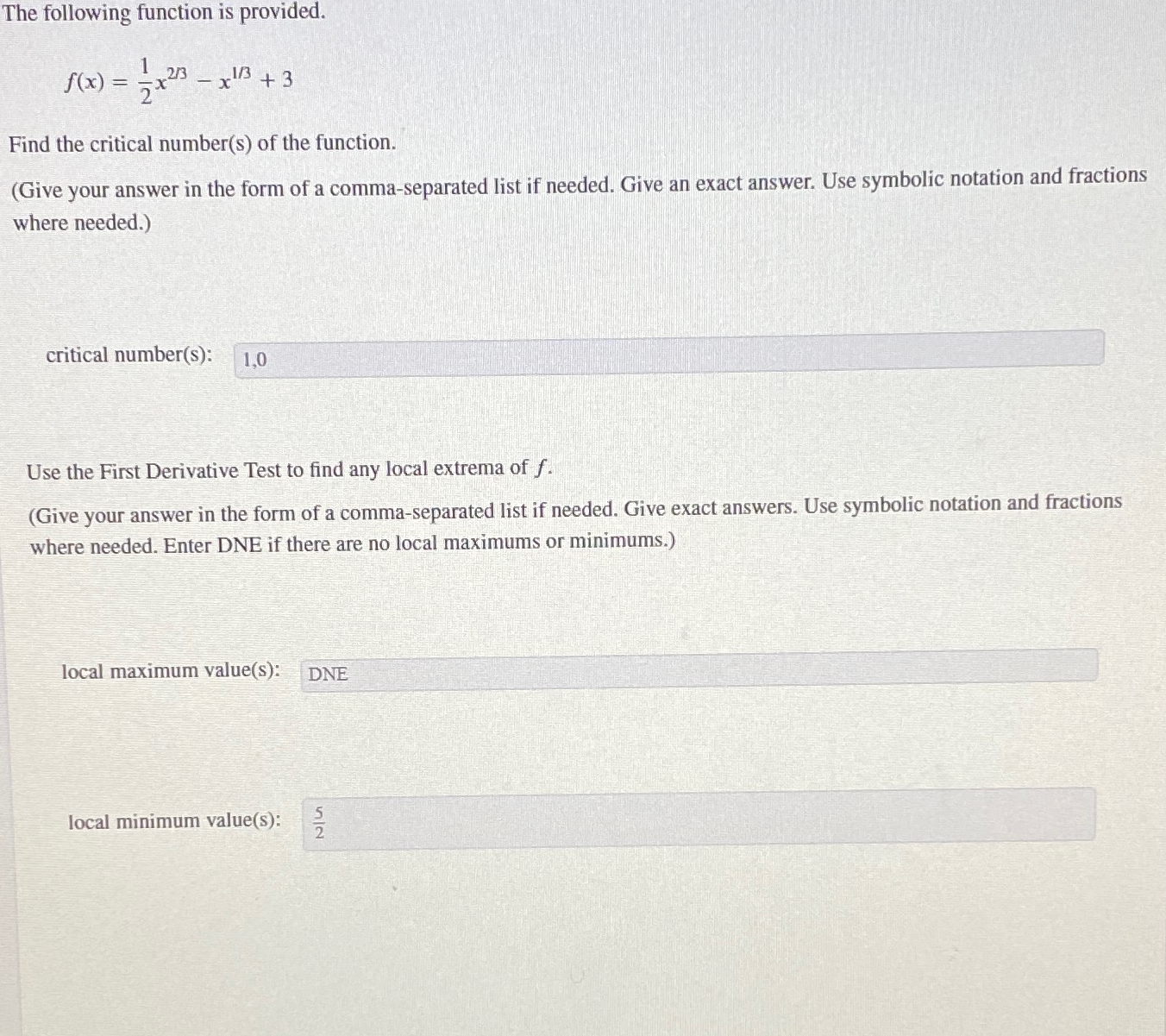 Solved The following function is | Chegg.com