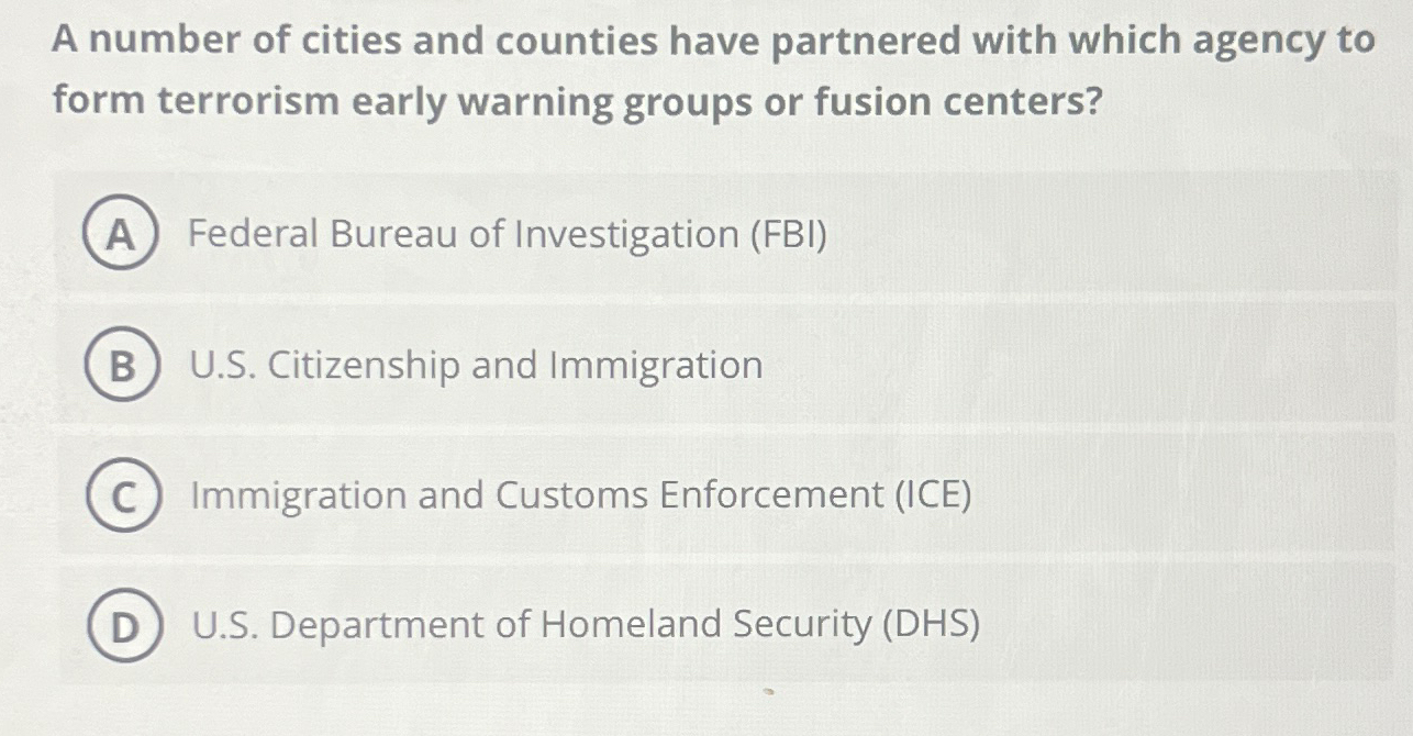 Solved A number of cities and counties have partnered with | Chegg.com
