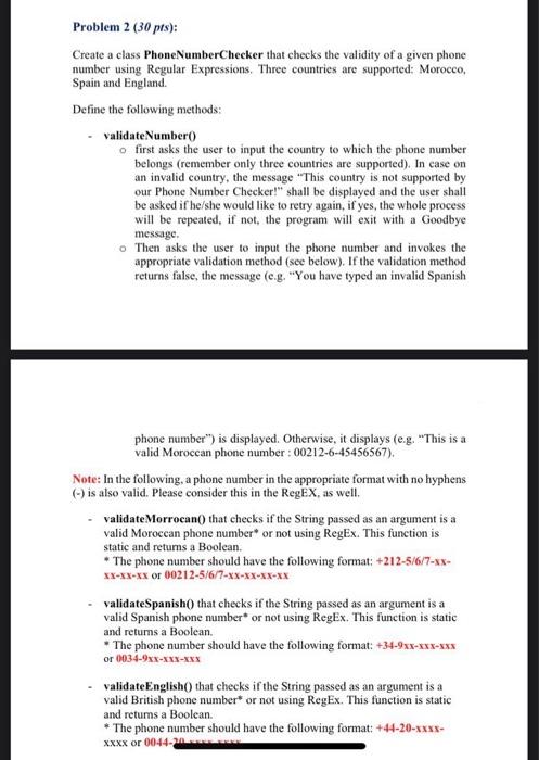 Solved Problem 2 ( 30pts) : Create a class | Chegg.com