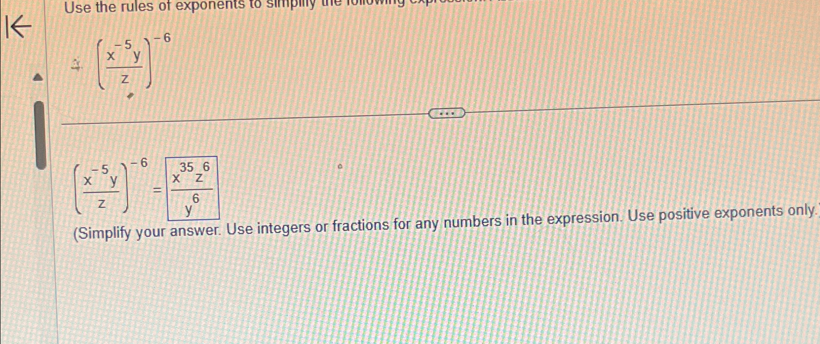 Solved Use the rules of exponents | Chegg.com