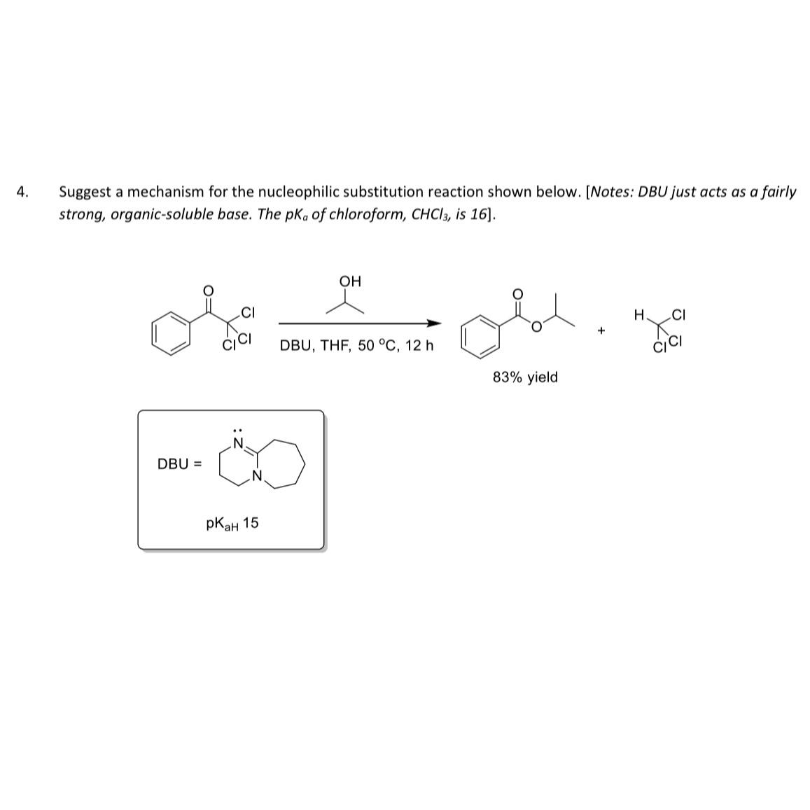 Solved Suggest a mechanism for the nucleophilic substitution | Chegg.com