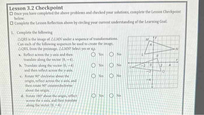 Solved Lesson 3.2 Checkpoint Once you have completed the | Chegg.com