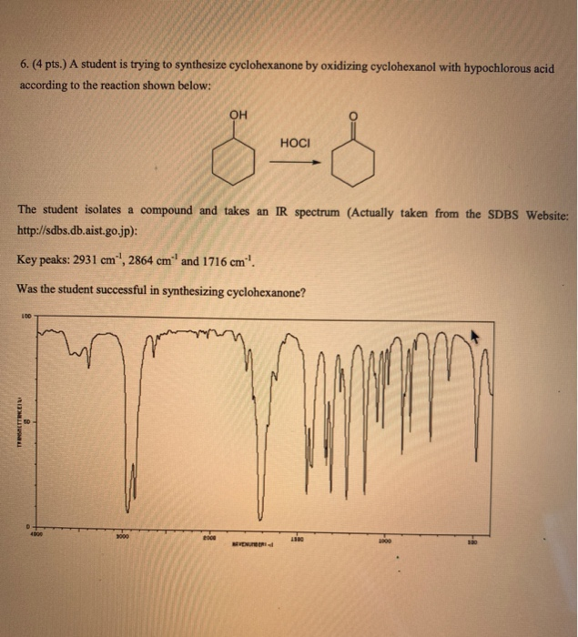 Solved 6. (4 pts.) A student is trying to synthesize | Chegg.com