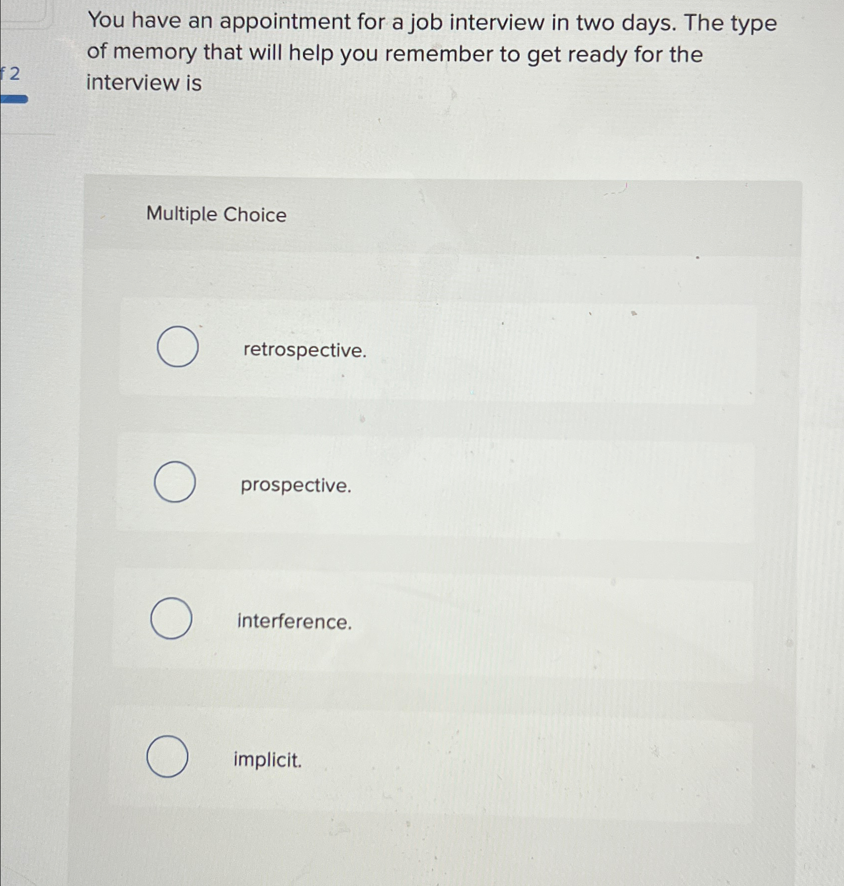 Solved You have an appointment for a job interview in two | Chegg.com