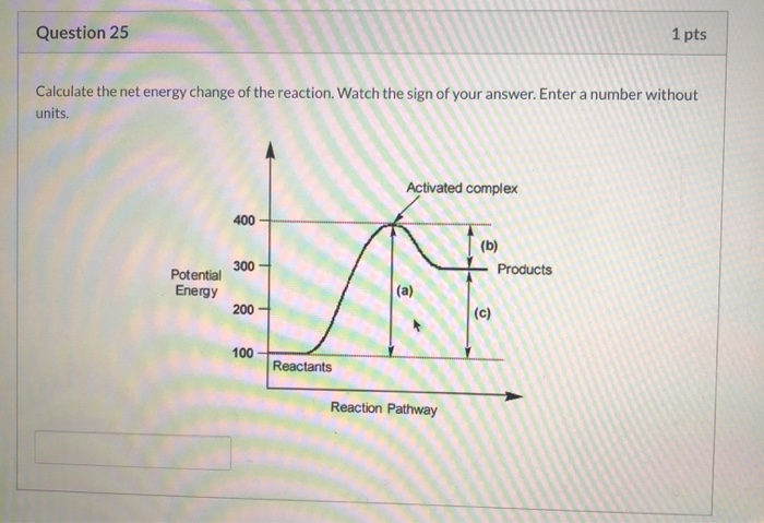 Solved Question 25 1 pts Calculate the net energy change of | Chegg.com