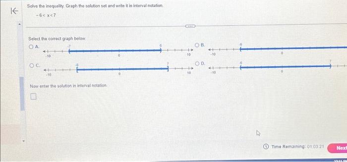 Solved K Solve the inequality. Graph the solution set and | Chegg.com