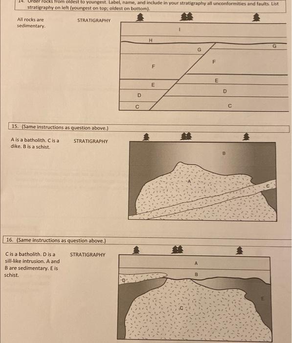 Geologic Time Lab Exercises Using Fossils to | Chegg.com