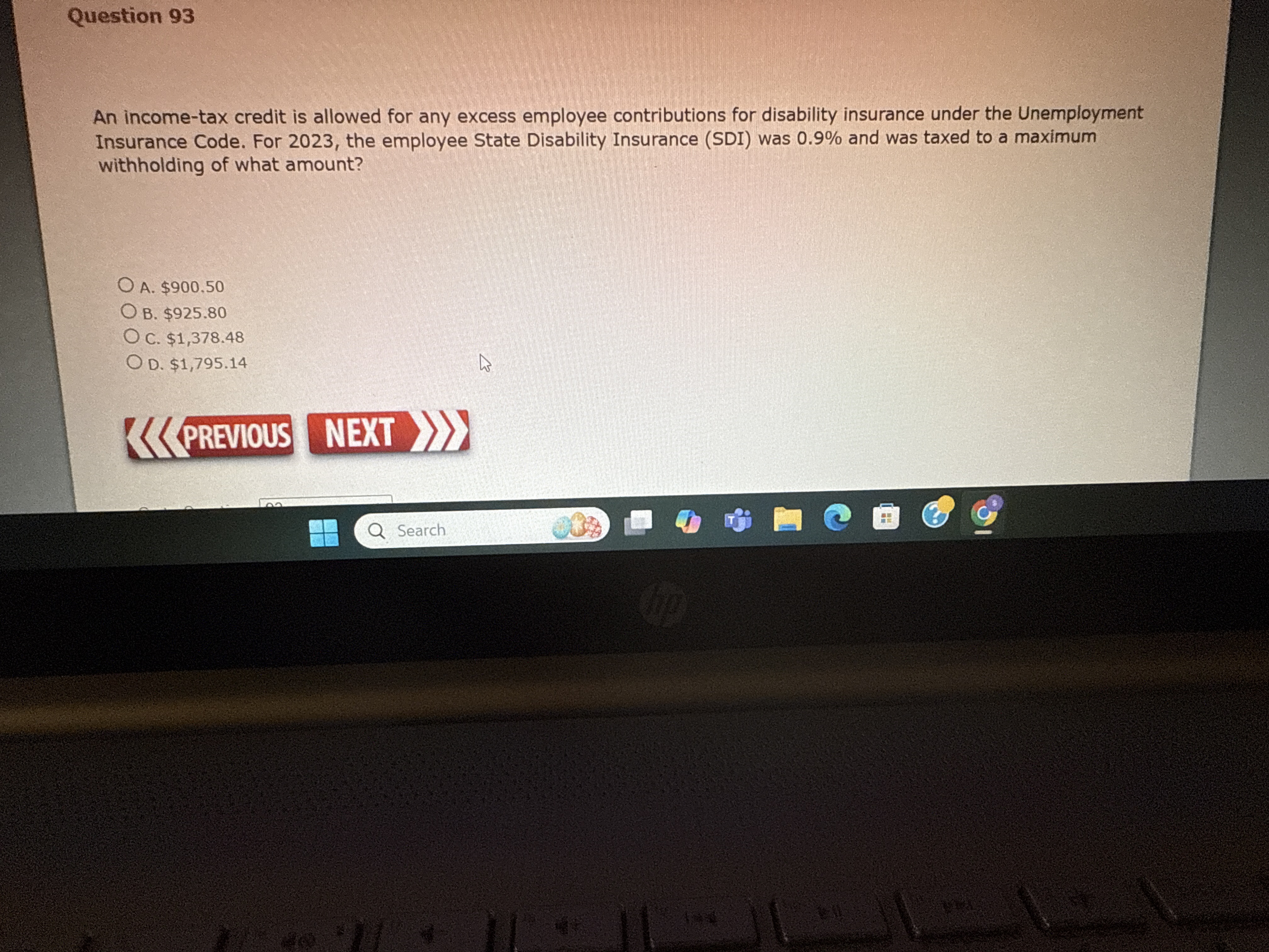 Solved An ﻿income－tax ﻿credit is ﻿allowed for any excess | Chegg.com