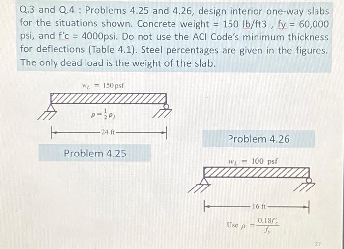 Solved Q.3 and Q.4 : Problems 4.25 and 4.26 , design | Chegg.com