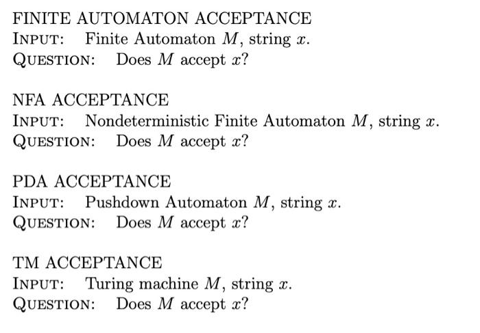 Solved FINITE AUTOMATON ACCEPTANCE INPUT: Finite Automaton | Chegg.com