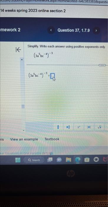 Solved Simplify. Write each answer using positive exponents | Chegg.com