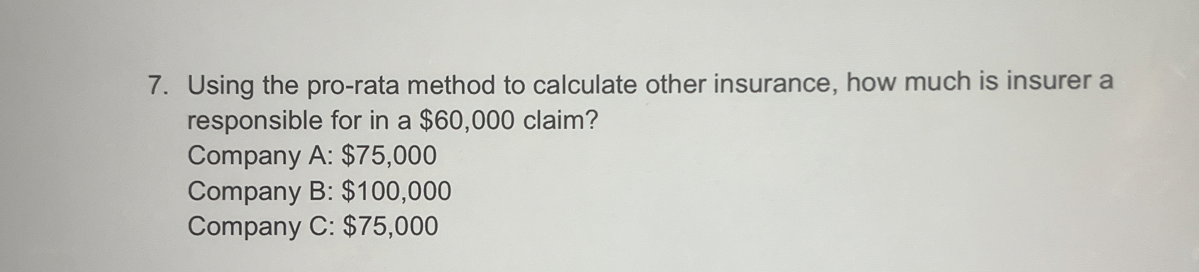 Solved Using the pro-rata method to calculate other | Chegg.com