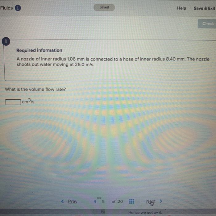 Solved Fluids Saved Help Save & Ex Check Required | Chegg.com