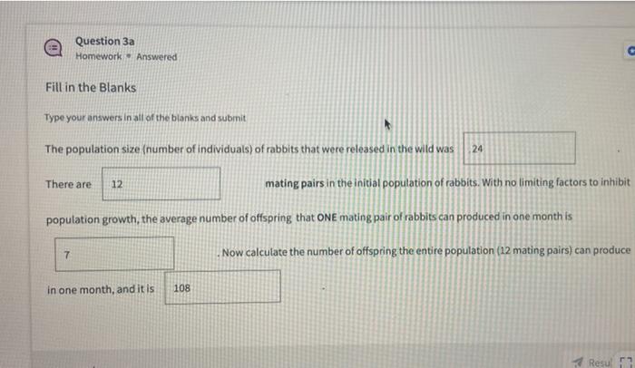 Solved Question 3a Homework Answered Fill in the Blanks Type | Chegg.com