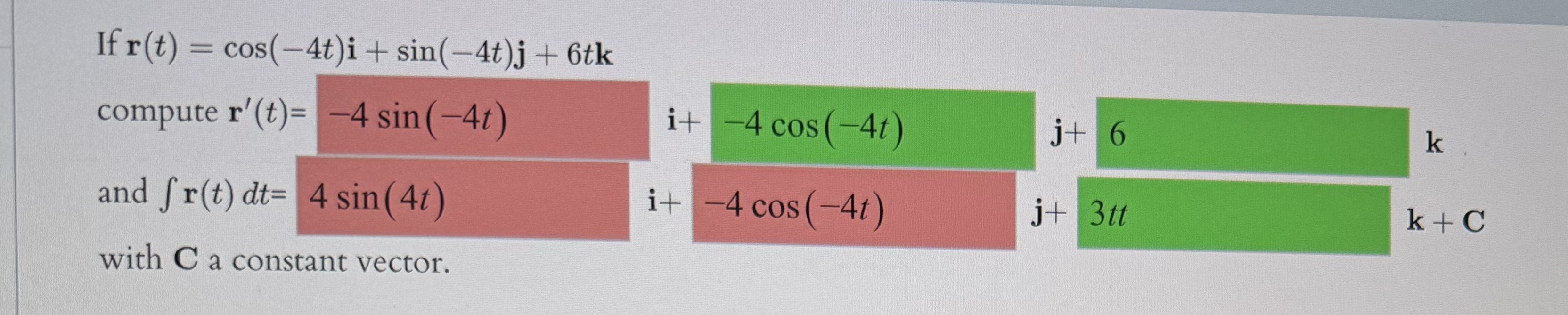 Solved If r(t)=cos(-4t)i+sin(-4t)j+6tk ﻿compute | Chegg.com