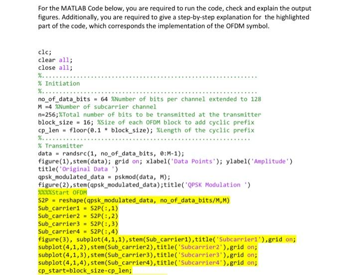 Solved The code below :clc;clear all;close all; | Chegg.com