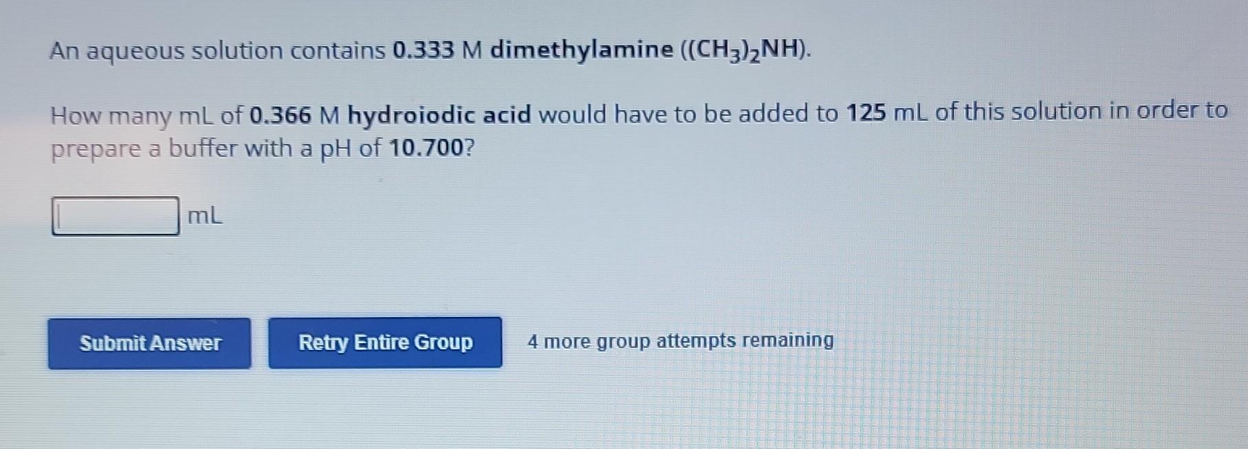 Solved How many mL of 0.276M potassium hydroxide would have | Chegg.com