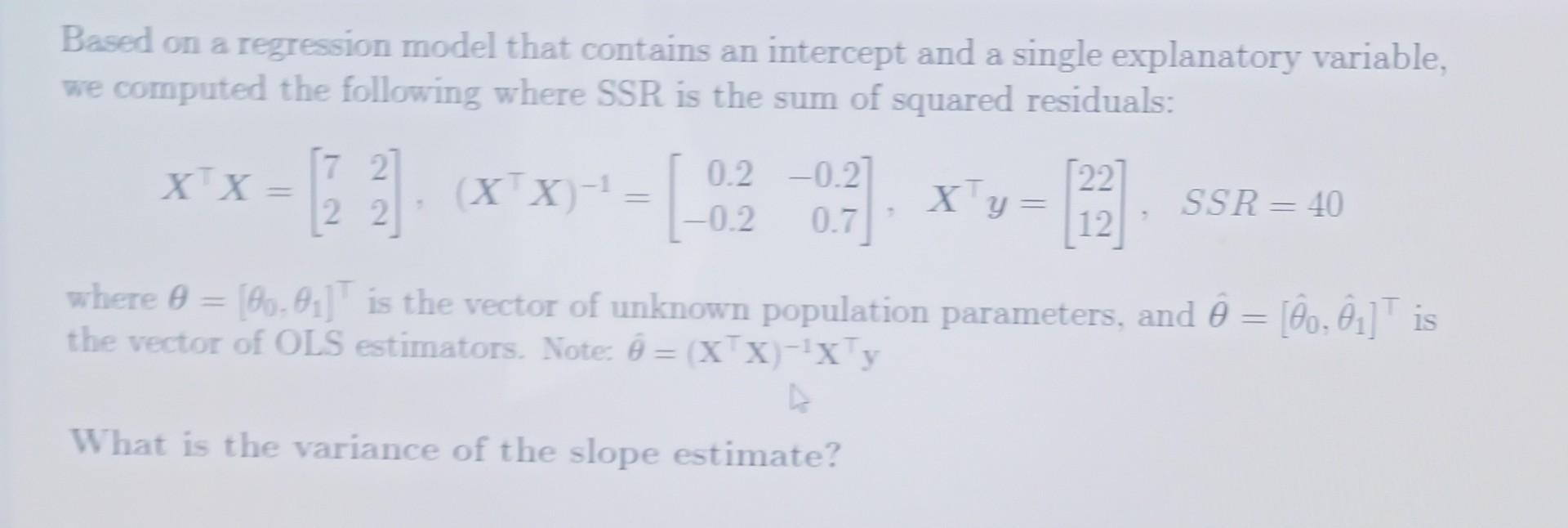 Solved Based On A Regression Model That Contains An 