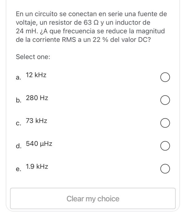 Solved En un circuito se conectan en serie una fuente de | Chegg.com