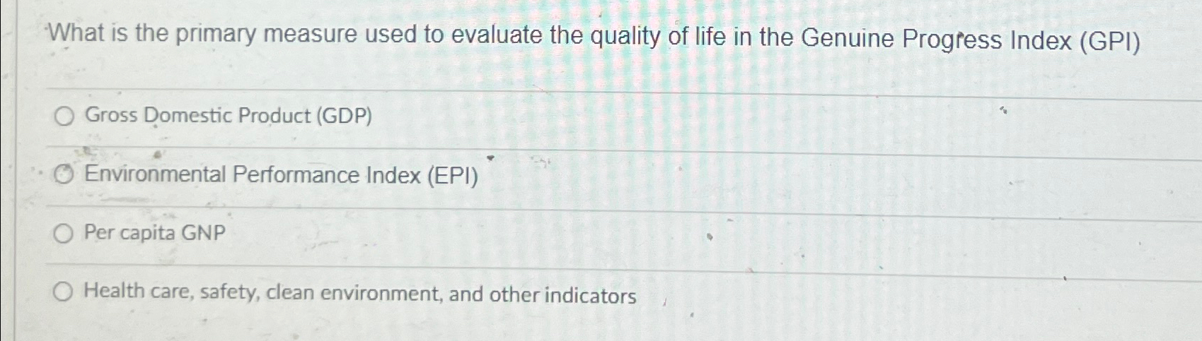 Solved What is the primary measure used to evaluate the | Chegg.com