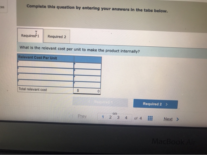 Solved Check my work Make or Buy Terry Inc. manufactures | Chegg.com