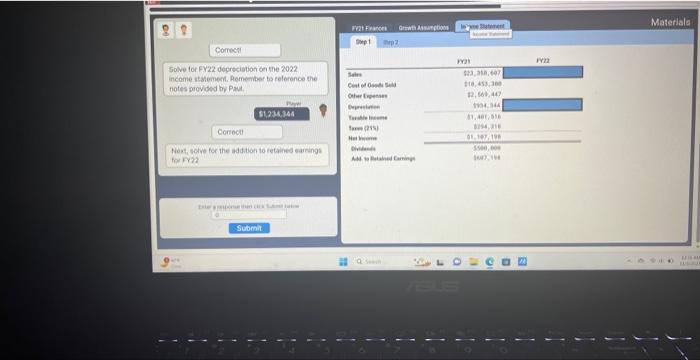 Solved Solve for FYZ2 depreciation on the 2022 income | Chegg.com