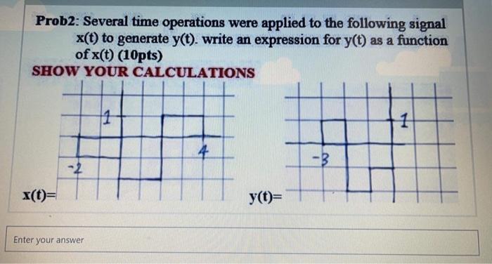 Solved Prob2: Several time operations were applied to the | Chegg.com
