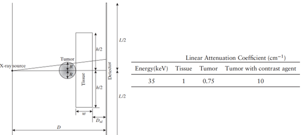 Solved Consider the x-ray projection radiography system | Chegg.com