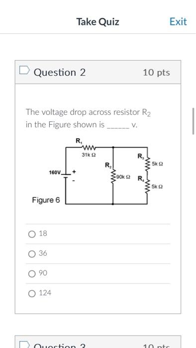 Solved The voltage drop across resistor R2 in the Figure | Chegg.com