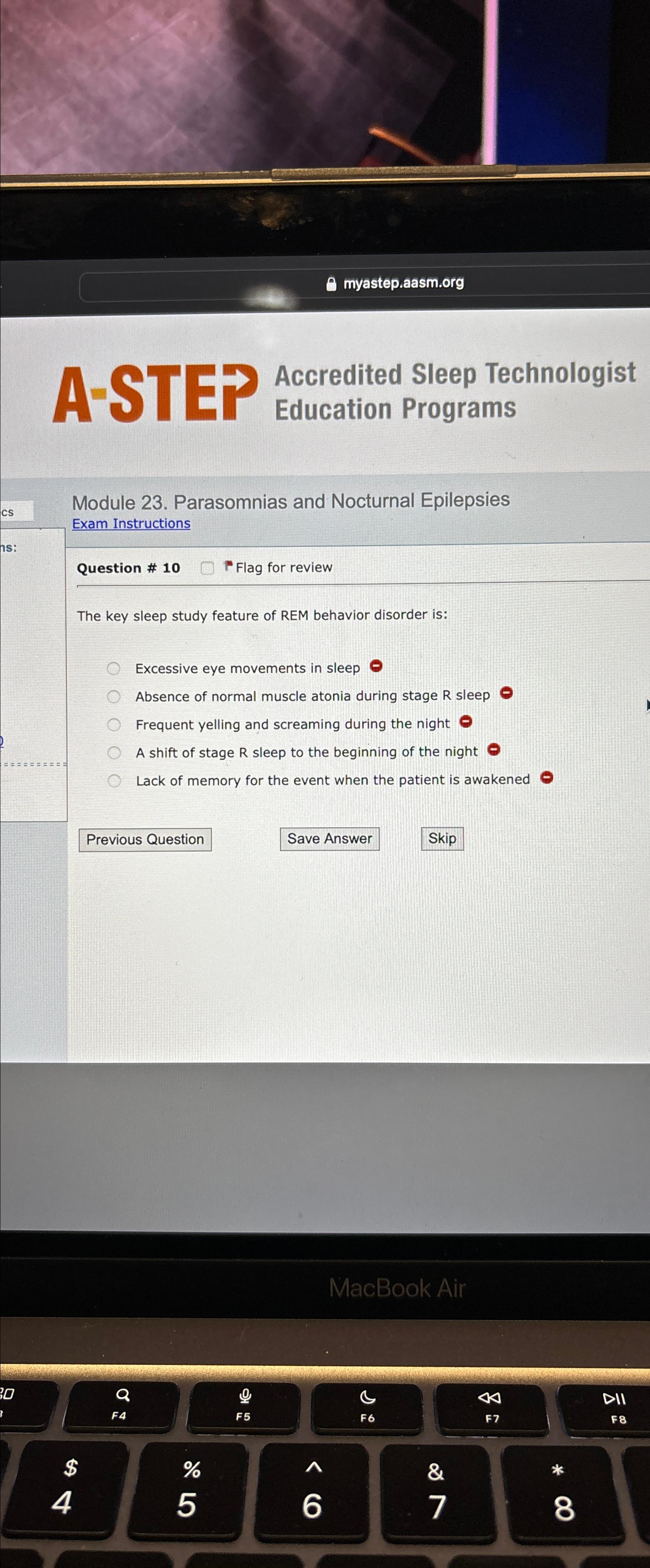 Solved myastep.aasm.orgA-STEPAccredited Sleep Technologist | Chegg.com