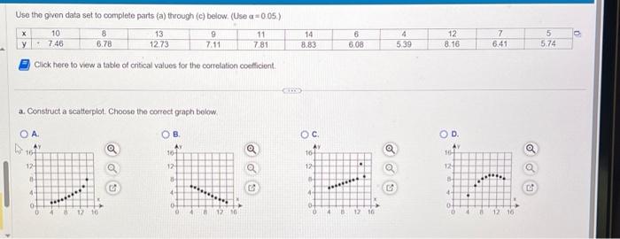 Solved Use the given data set to complete parts (a) through | Chegg.com