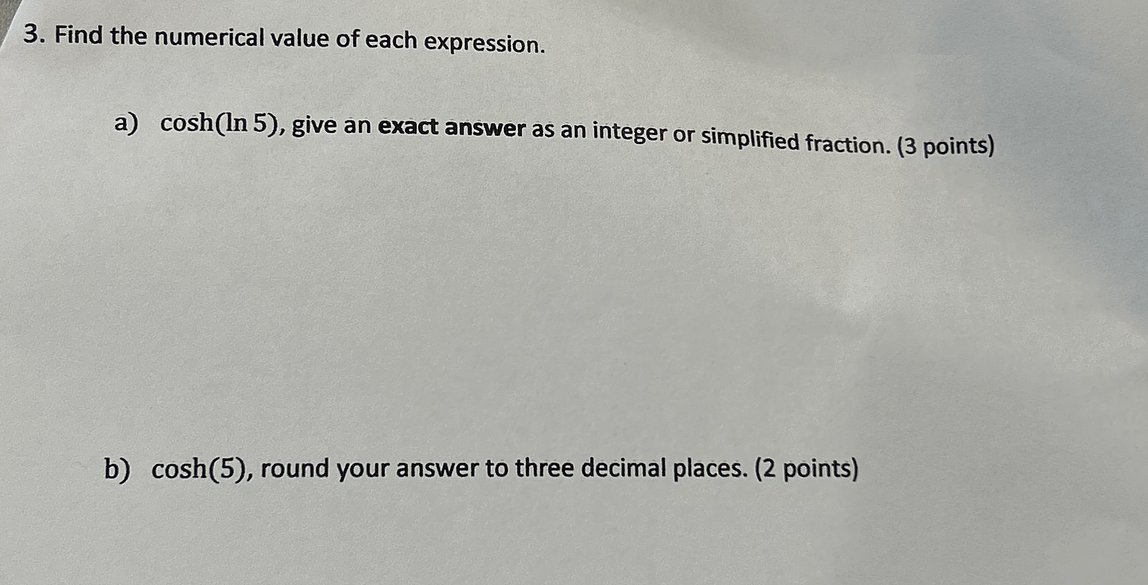 Solved Find the numerical value of each | Chegg.com