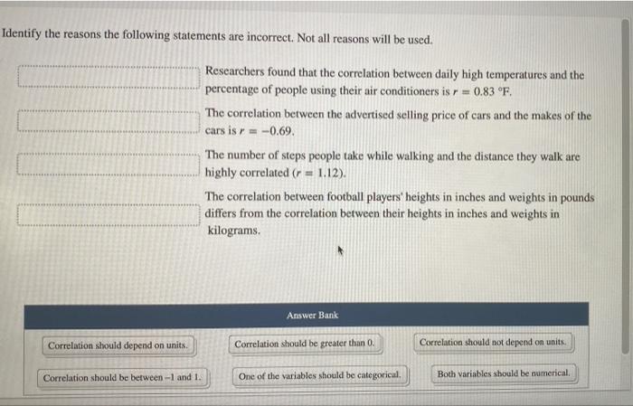 Solved Identify the reasons the following statements are | Chegg.com
