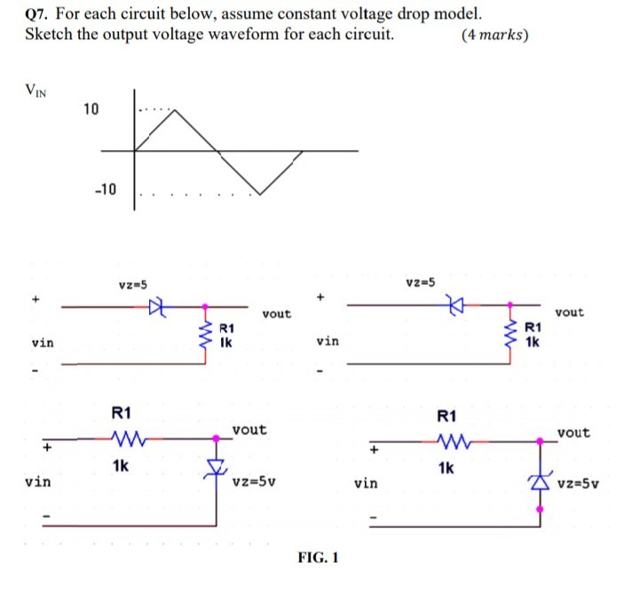 Solved Q7. For each circuit below, assume constant voltage | Chegg.com