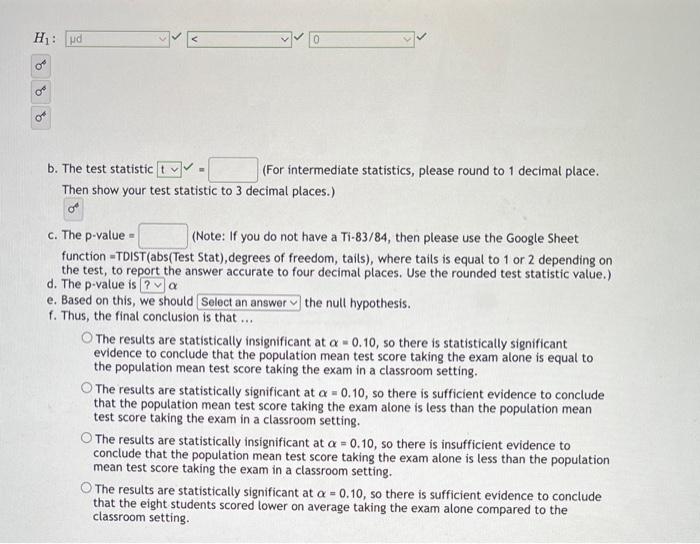 Solved Do students perform worse when they take an exam | Chegg.com