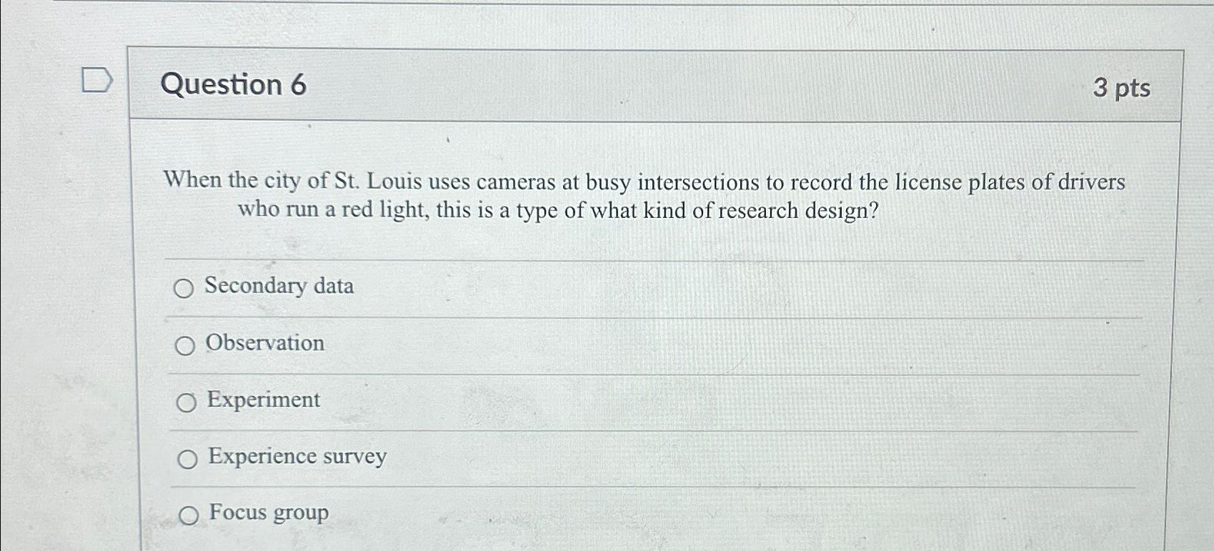 Solved Question 63 ﻿ptsWhen the city of St. ﻿Louis uses | Chegg.com