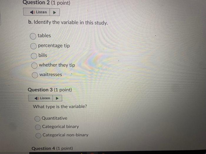 Solved Suppose a waitress keeps track of her tips, as a | Chegg.com