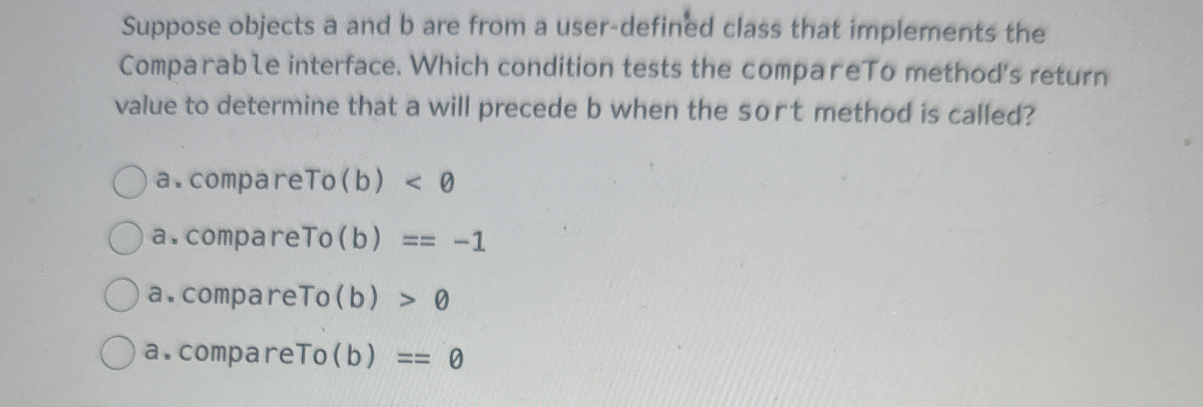 Solved Suppose objects a and b are from a user-defined class | Chegg.com